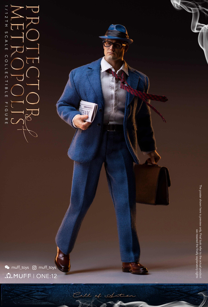 Muff Toys 1/12 Clark Kent Protector of Metropolis [MUT-2301] - EKIA Hobbies