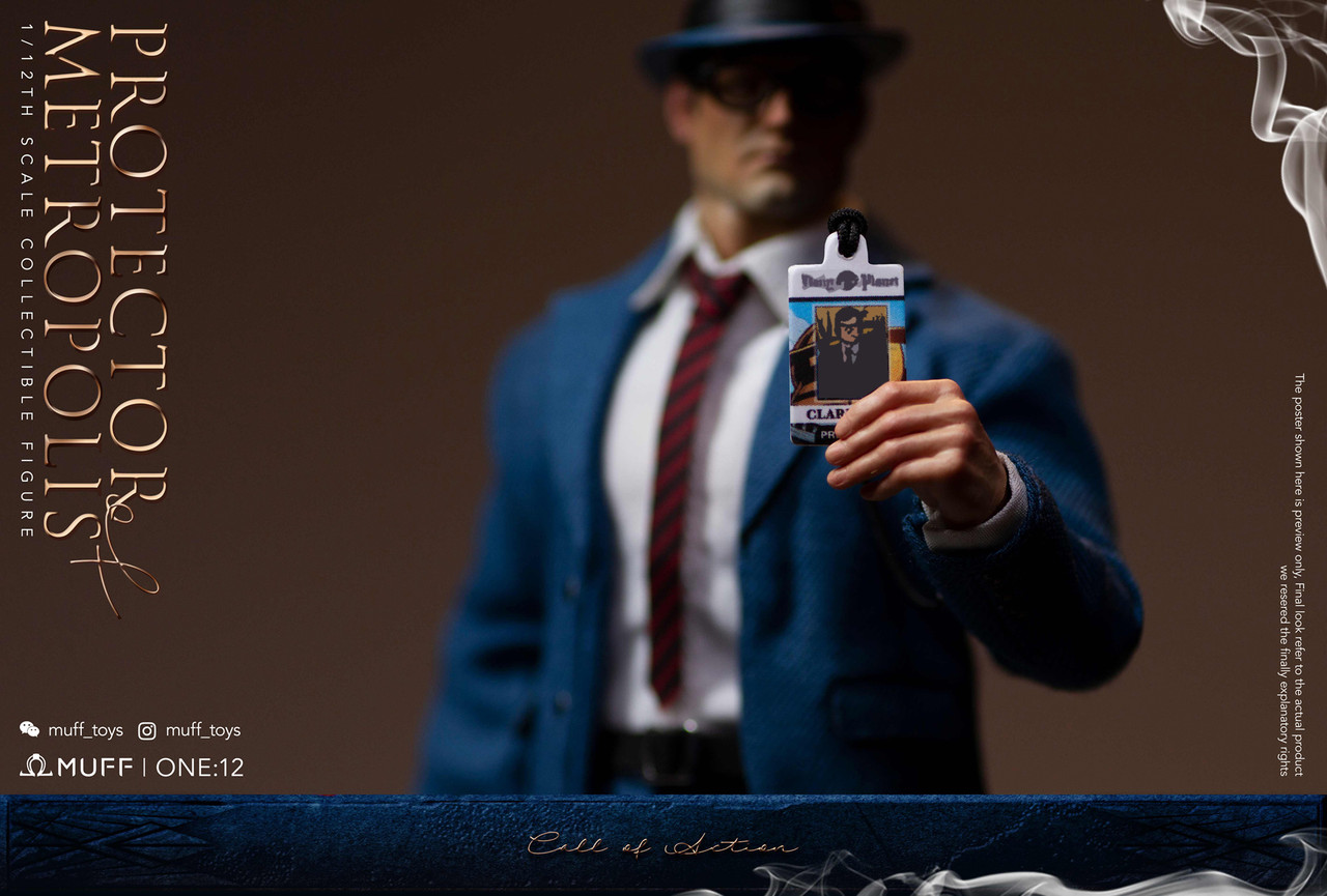 Muff Toys 1/12 Clark Kent Protector of Metropolis [MUT-2301] - EKIA Hobbies
