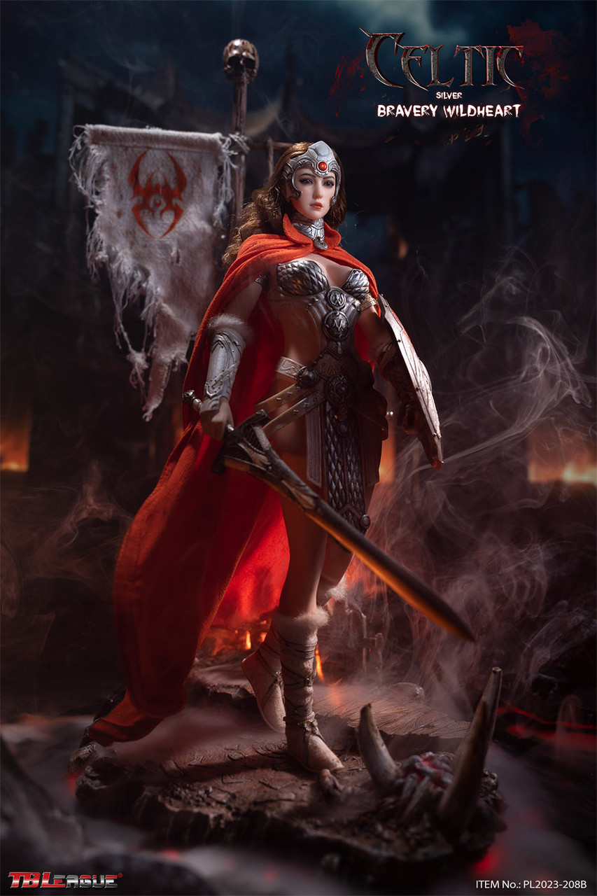 TBLeague 1/6 Celtic Bravery Wildheart Silver Female Figure [PL2023-208B ...