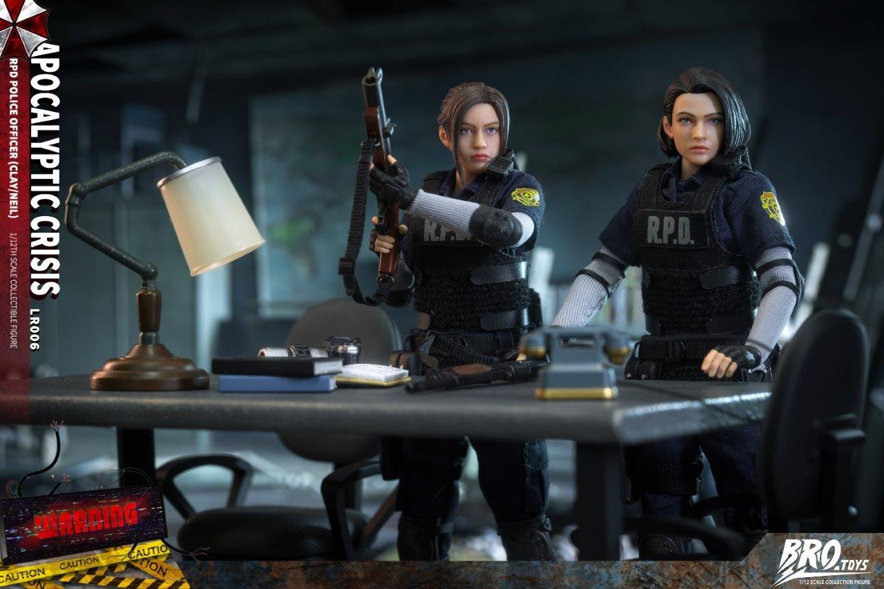 1/12 BroToys Doomsday Crisis RPD Police Officer Suit Clay & Neil Figure ...