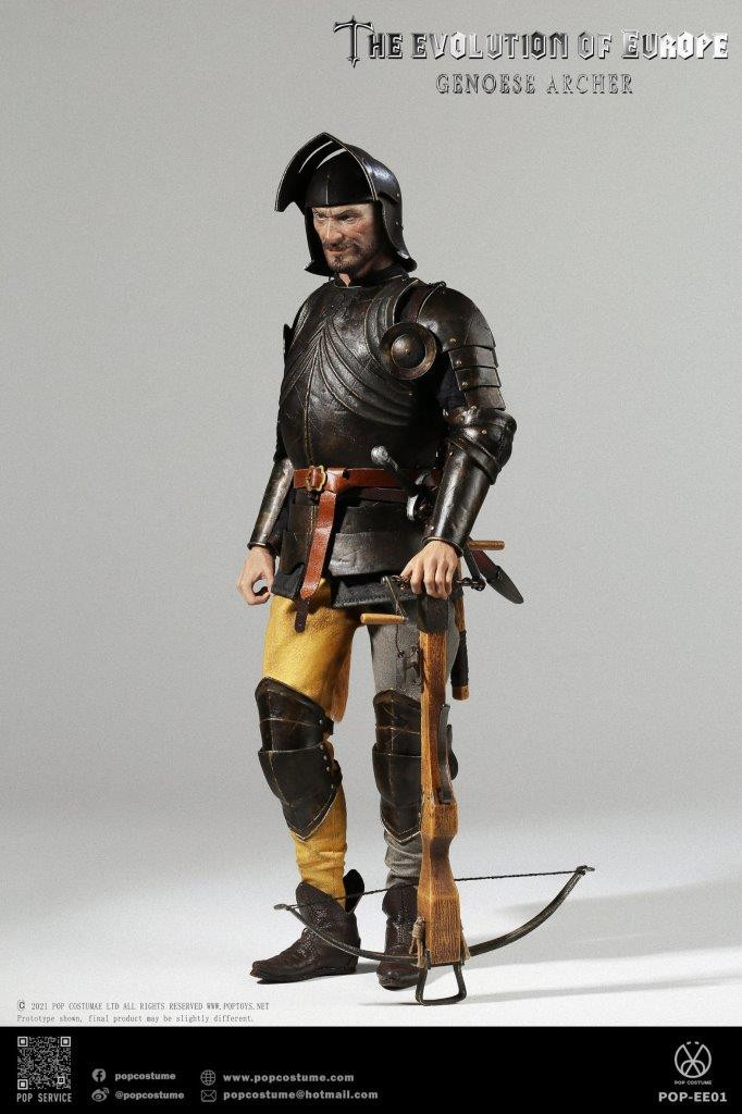 POP Toys 1/6 Battle of Crécy 1346 French mercenaries Genoese ...
