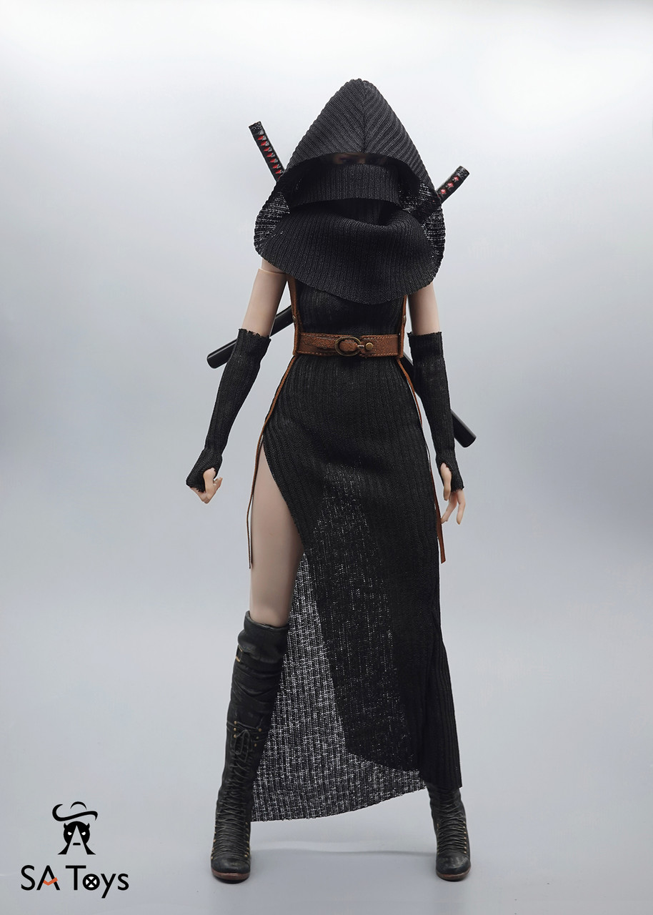 SA Toys 1:6 Black Classic Assassin Dress from Post-Apocalyptic [SAT ...