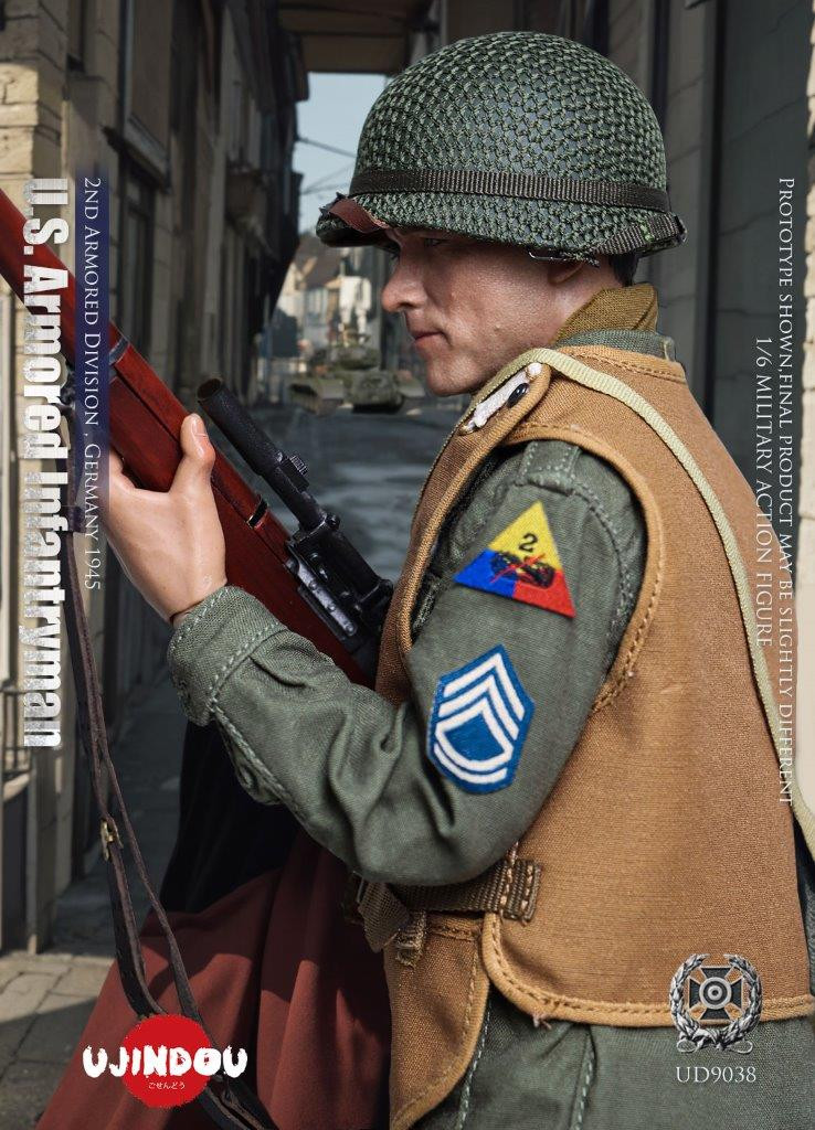 UJINDOU 1/6 WWII U.S. Armored Infantryman, Germany 1945 Figure [UD-9038 ...