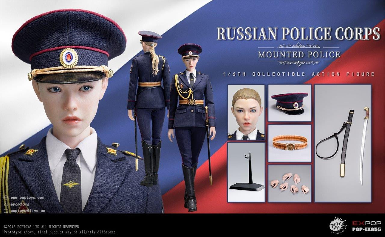 1/6 POP Toys Russian Mounted Police Woman Figure [POP-EX055] - EKIA Hobbies