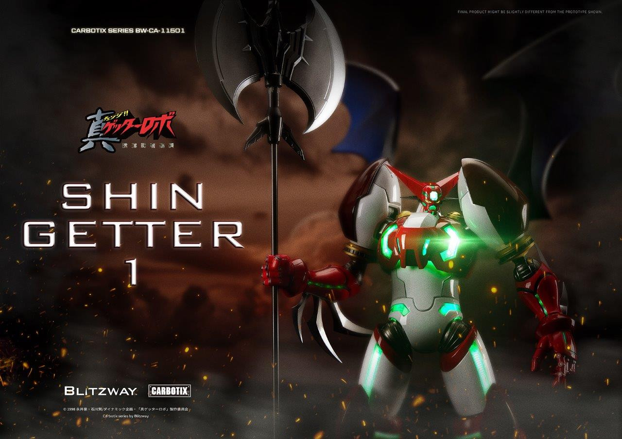 BLITZWAY 26.5cm Tall Getter Robo Armageddon Carbotix Shin Getter [BW ...