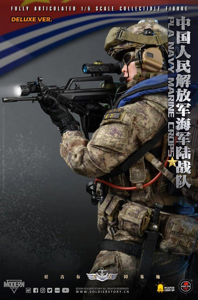 1:6 Soldier Story PLA Navy Marine Corps Deluxe Version Figure [SS-139 ...