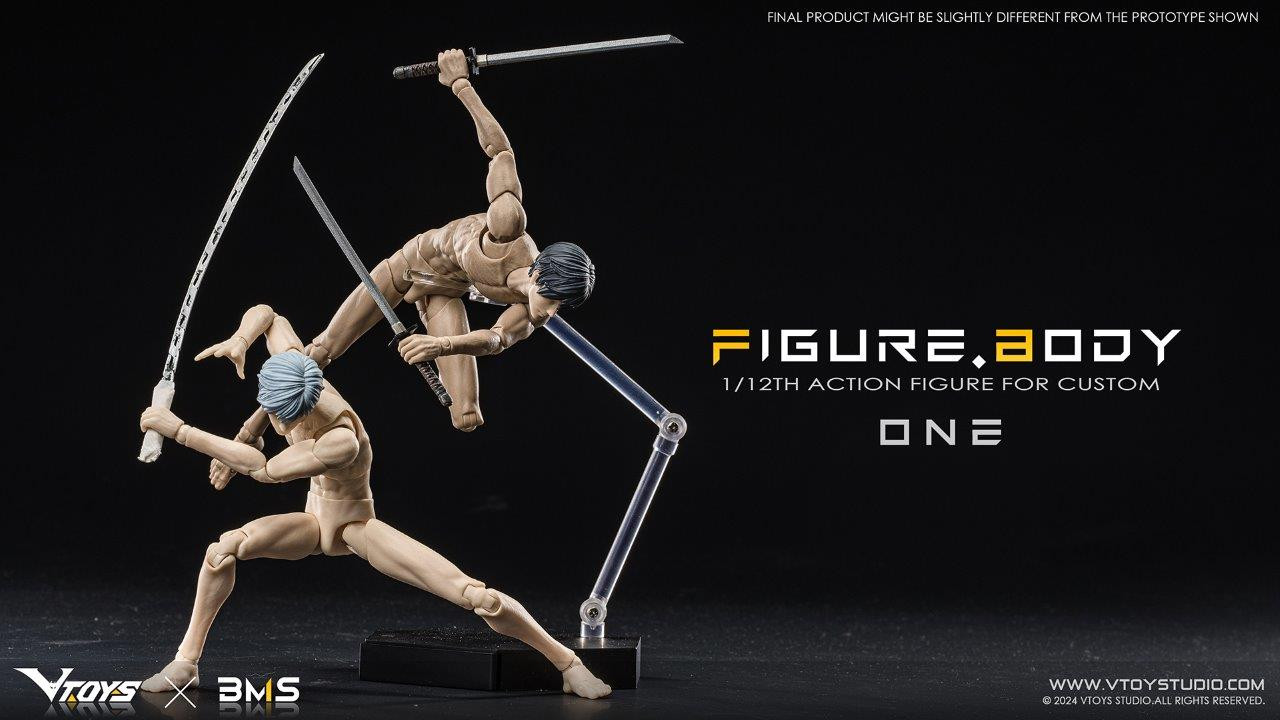 VTOYS X BMS 1:12 Figure Body One in Yellow Skin [VSD-VB003] - EKIA Hobbies