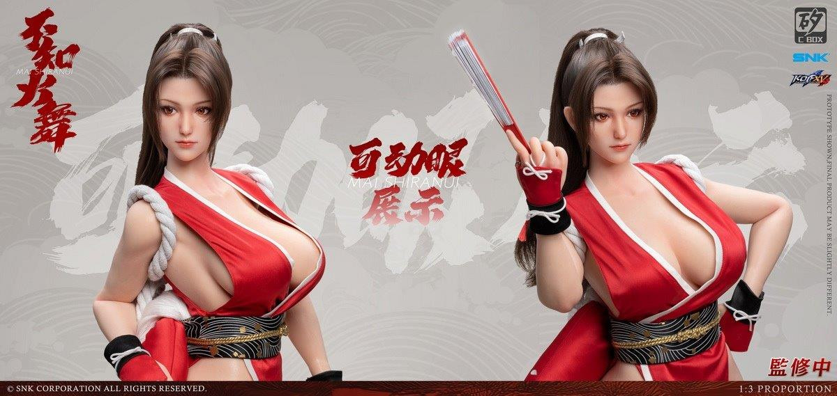 Dr. Silicone C-BOX 1:3 Articulated 27.5 Inch Tall Kunoichi in Gaming Mai Shiranui Action Figure ...