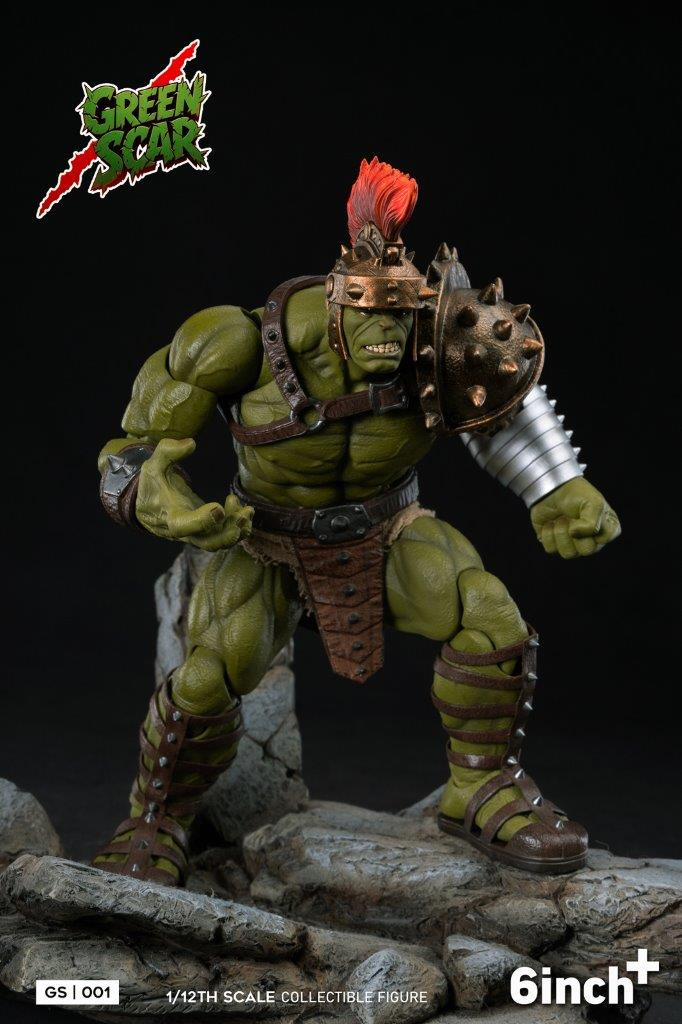 6inchplus 1:12 Green Scar Action Figure [GS-001] - EKIA Hobbies