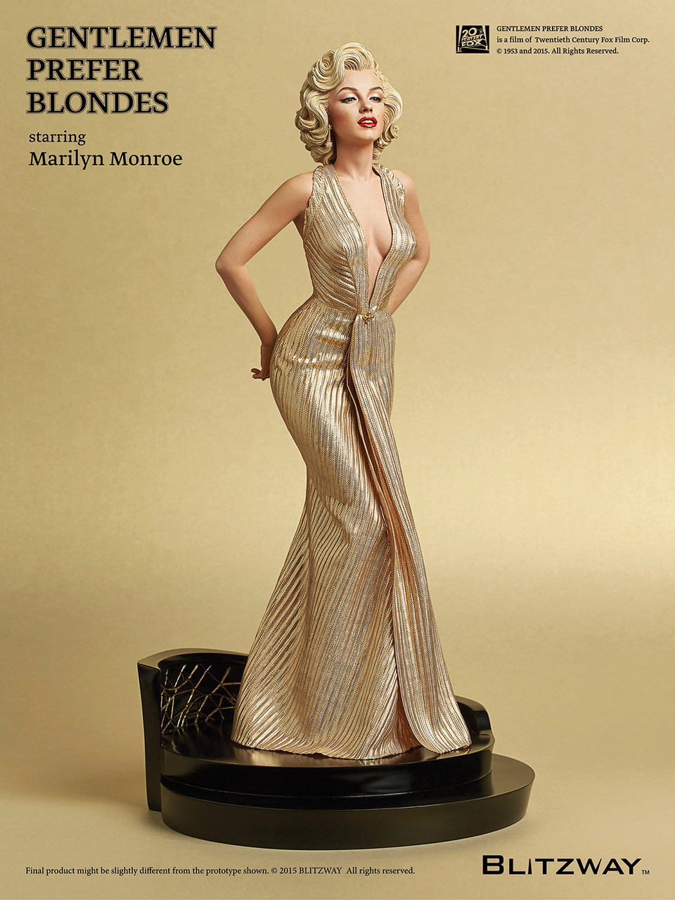[BW-SS00703] BLITZWAY 1:4 Marilyn Monroe Statue, Gentlemen Prefer ...