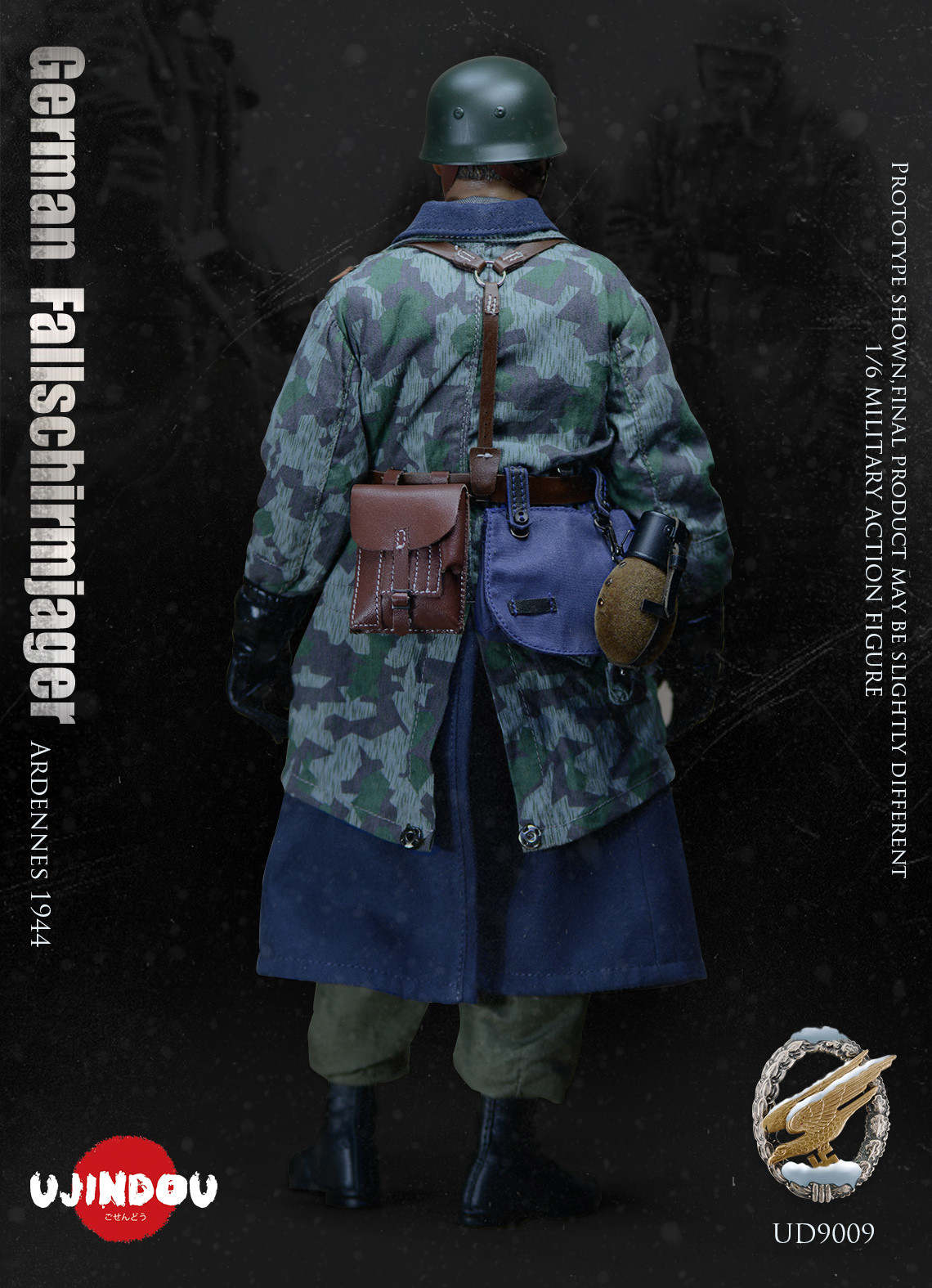 UJINDOU 1/6 WWII German Fallschirmjager Ardennes 1944 Figure [UD-9009 ...