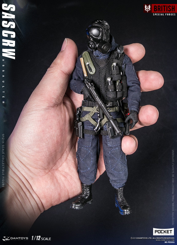 [DAM-PES001] DAM Toys 1/12 Pocket Elite Series SAS CRW Assaulter Action ...