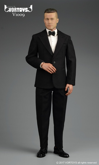 [VOR-1009A] VORTOYS 1:6 Retro Gentleman Suit in Black Figure Accessory ...