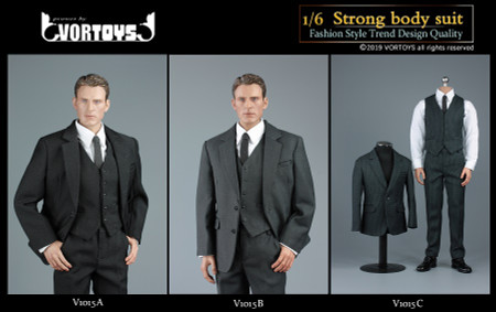[VOR-1015B] 1/6 Grey Strong Body Suit by VORTOYS - EKIA Hobbies