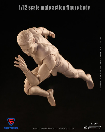 Crazy Figure 1:12 Male Action Figure Body [CF-LT003] - EKIA Hobbies