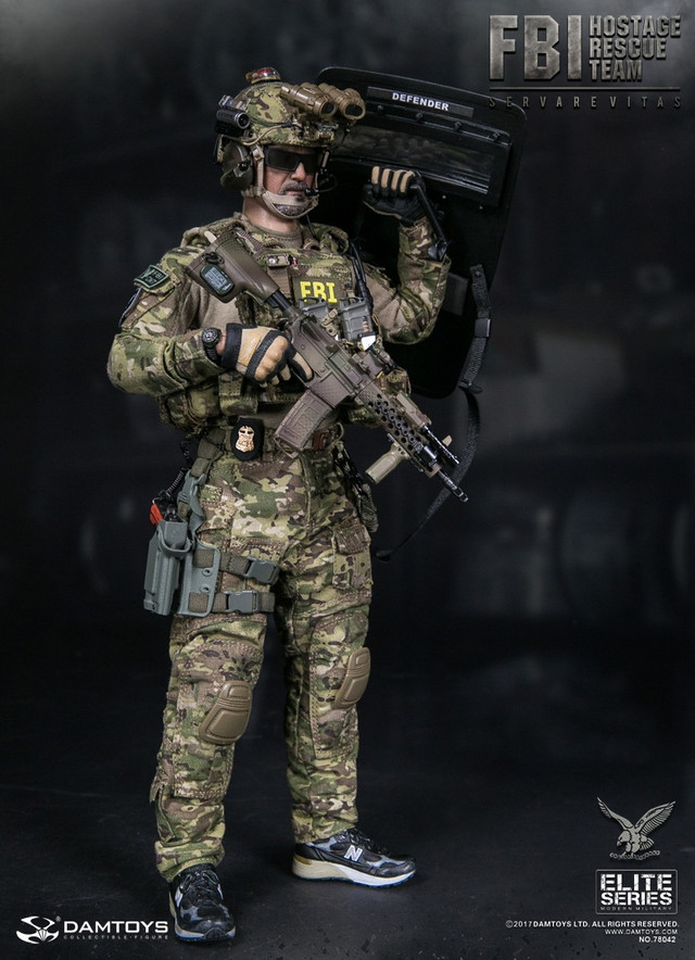 [DAM-78042] DAM Toys FBI HRT Agent Hostage Rescue Team Boxed Figure ...
