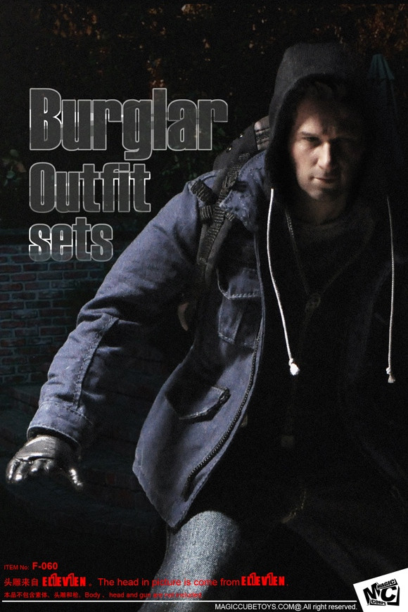 [MC-F060] MC Toys Burglar Outfit Set for Sixth Scale Figures - EKIA Hobbies