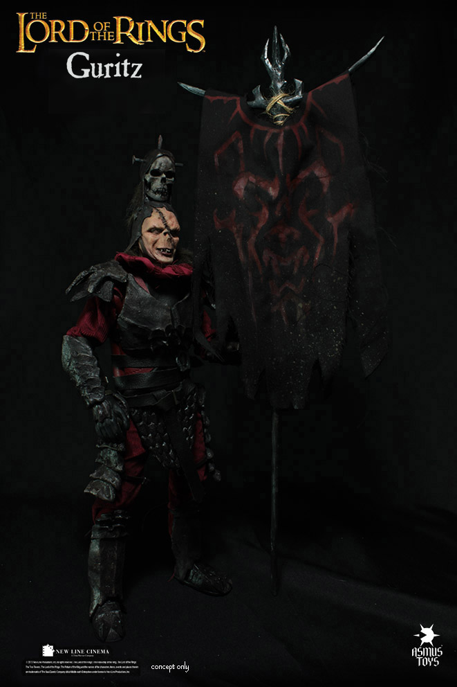 [ASM-GURITZ] Asmus Toys Mordor Orc Lieutenant Guritz 1:6 Scale Action ...