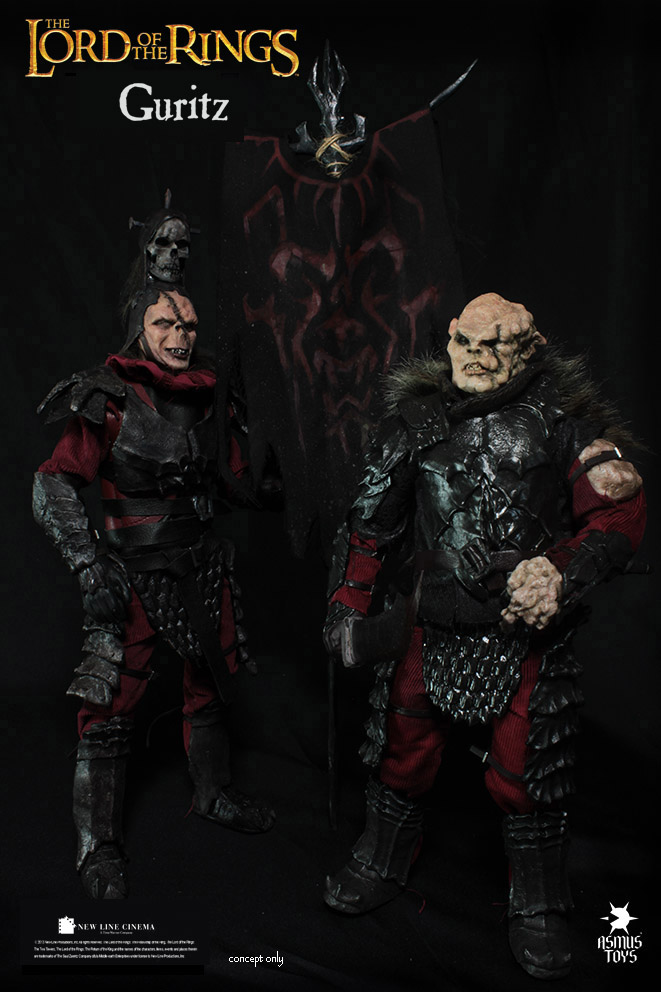 [ASM-GURITZ] Asmus Toys Mordor Orc Lieutenant Guritz 1:6 Scale Action ...