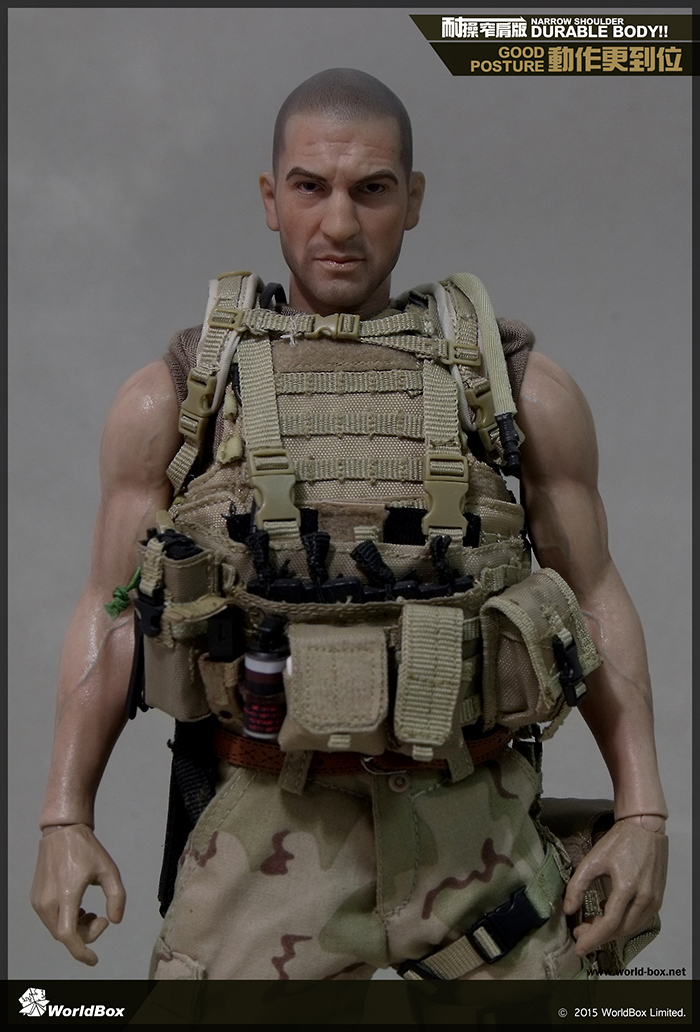 [WB-VT003] World Box Durable Narrow Shoulder Body Action Figure Body ...