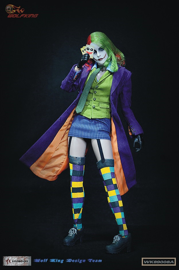 [WK-89008A] Wolf King OneSixth Female Joker Articulated Figure - EKIA ...