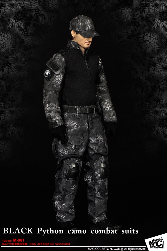 [MC-M061] MC Toys BLACK Python Camo Combat Suit for Action Figure ...