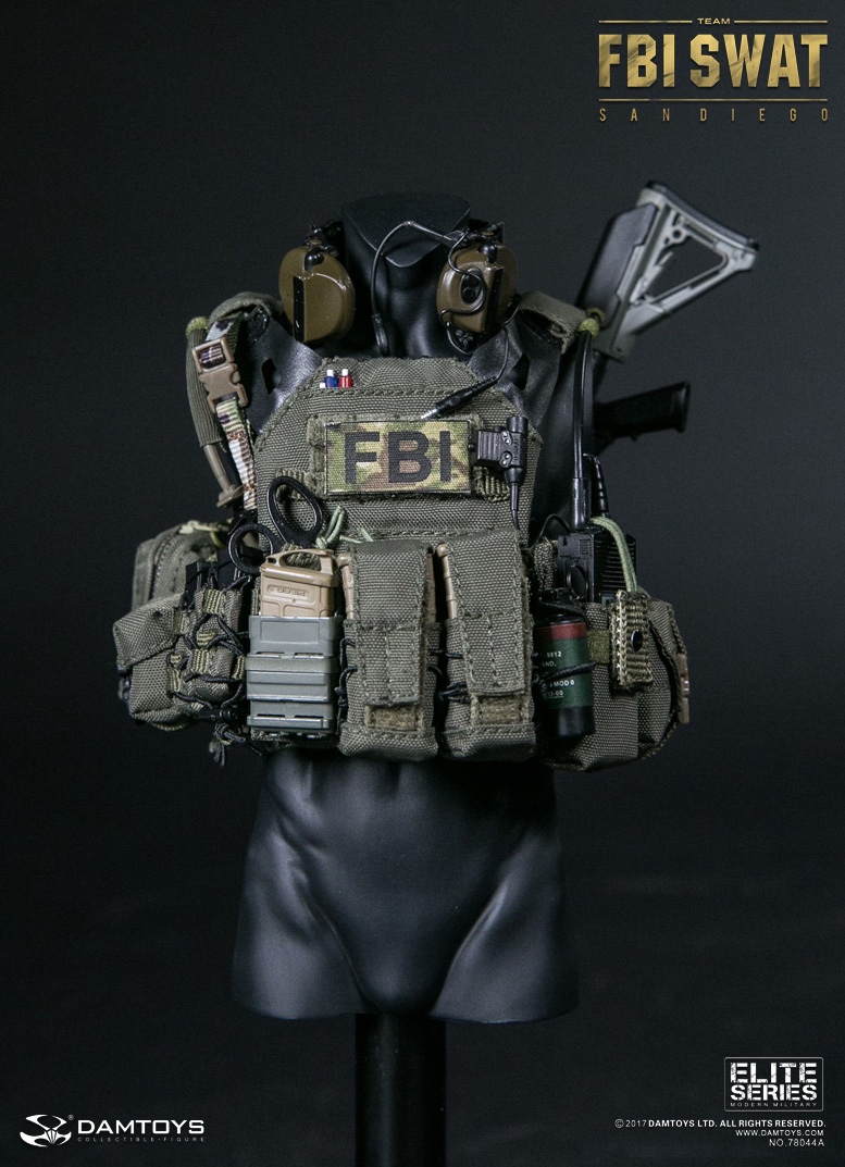 [DAM-78044A] DAM Toys FBI SWAT Team Agent San Diego 1/6 Boxed Figure ...