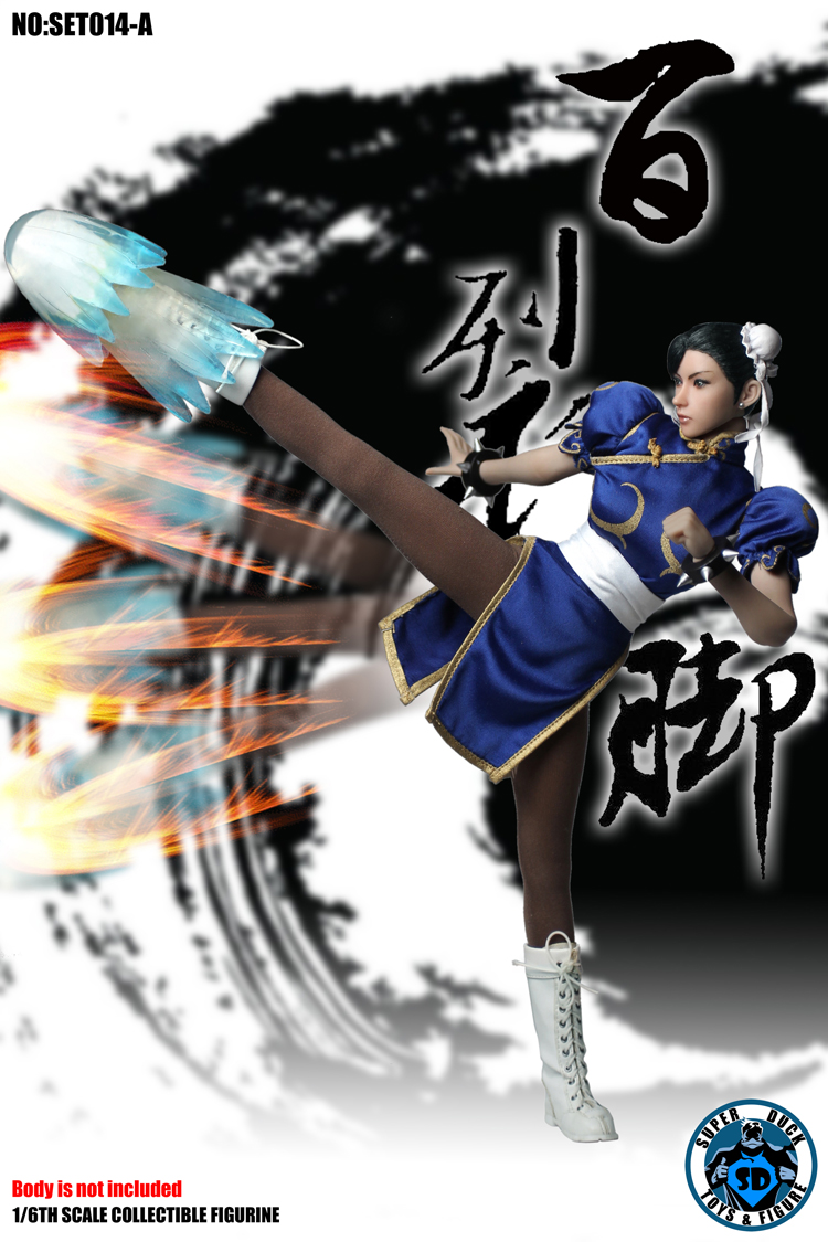 [SUD-SET014A] Super Duck 1/6 Blue Chinese Martial Art Fighter Accessory ...