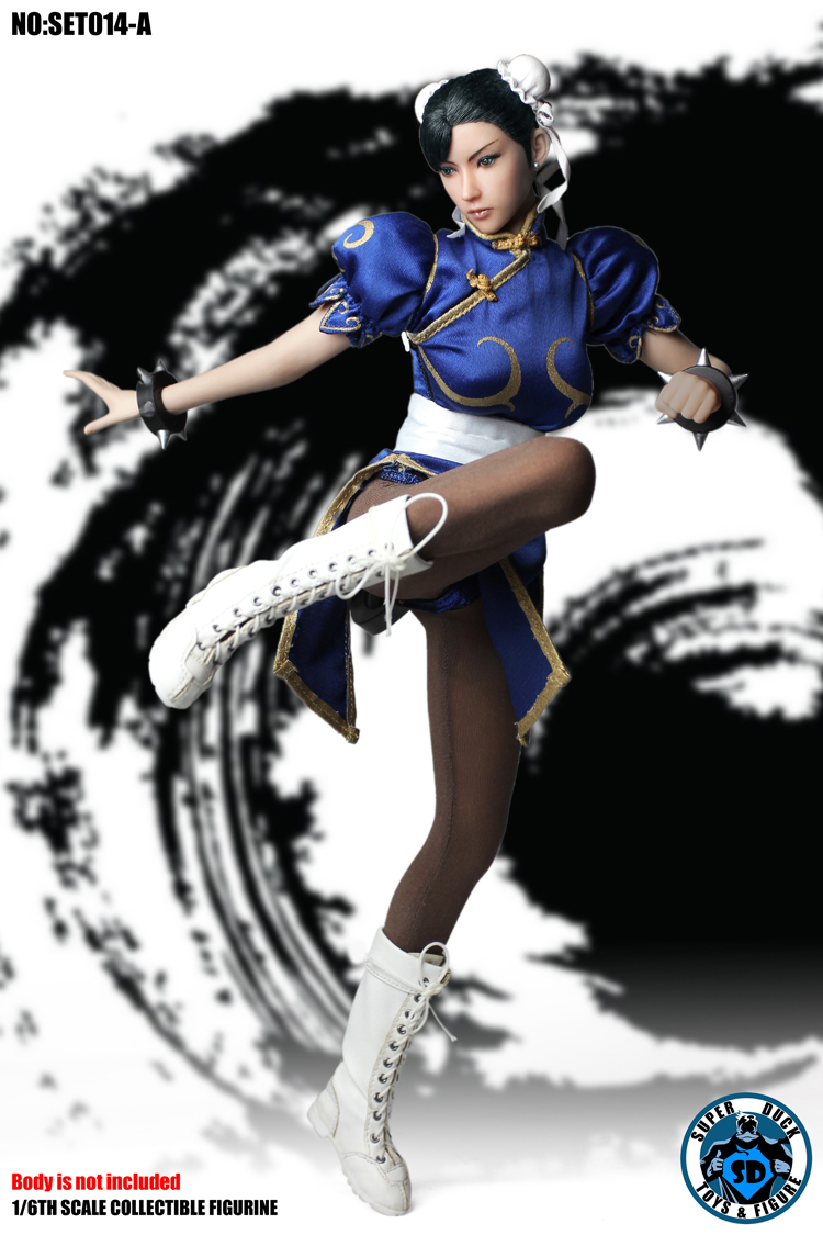 [SUD-SET014A] Super Duck 1/6 Blue Chinese Martial Art Fighter Accessory ...