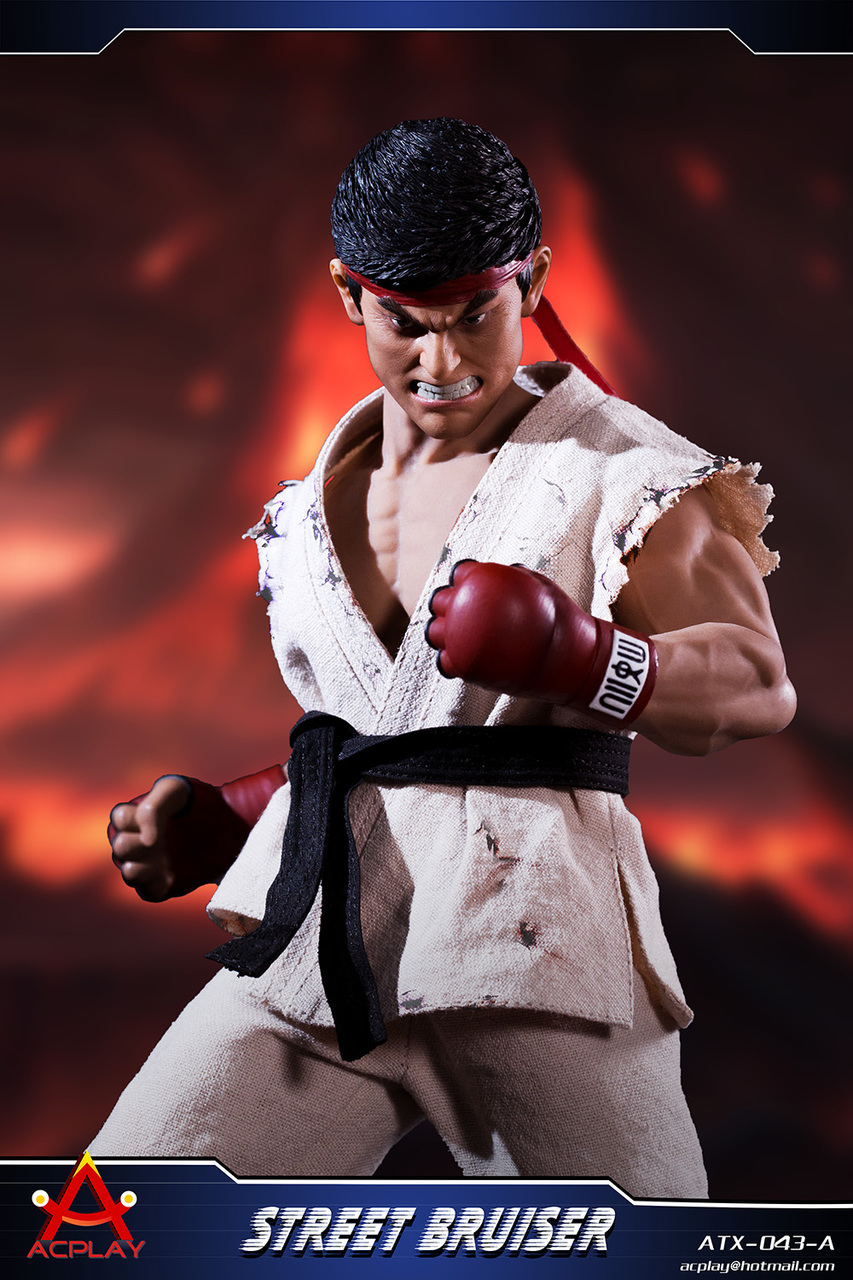 [AP-ATX043A] 1/6 White Street Bruiser Martial Artist with Head by ...
