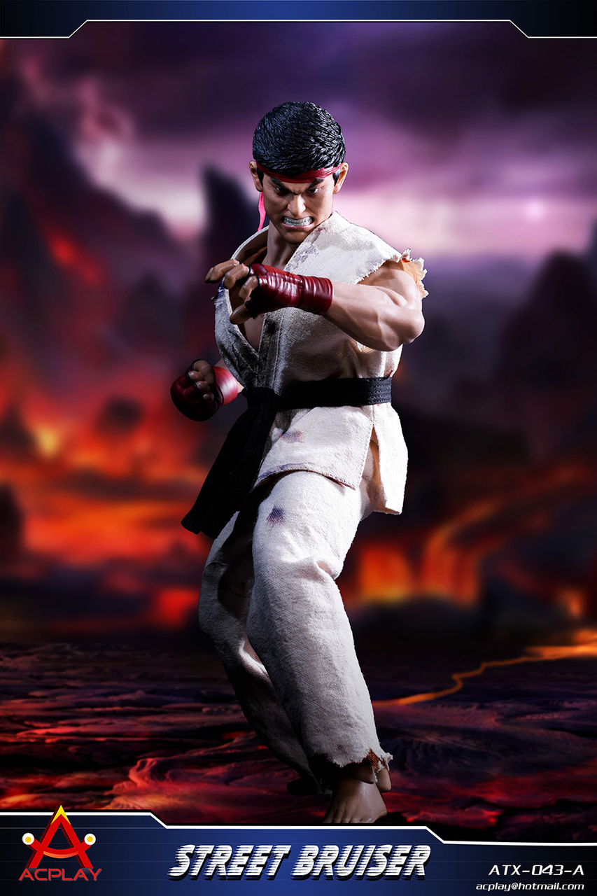 [AP-ATX043A] 1/6 White Street Bruiser Martial Artist with Head by ...
