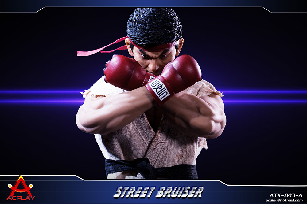 [AP-ATX043A] 1/6 White Street Bruiser Martial Artist with Head by ...