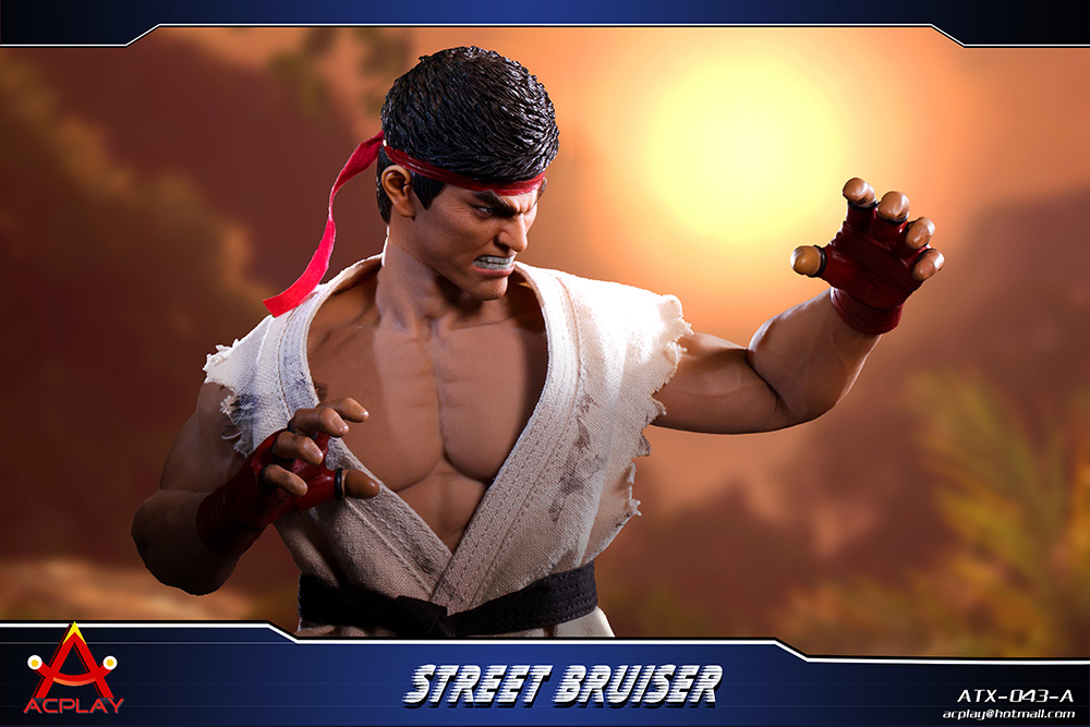 [AP-ATX043A] 1/6 White Street Bruiser Martial Artist with Head by ...