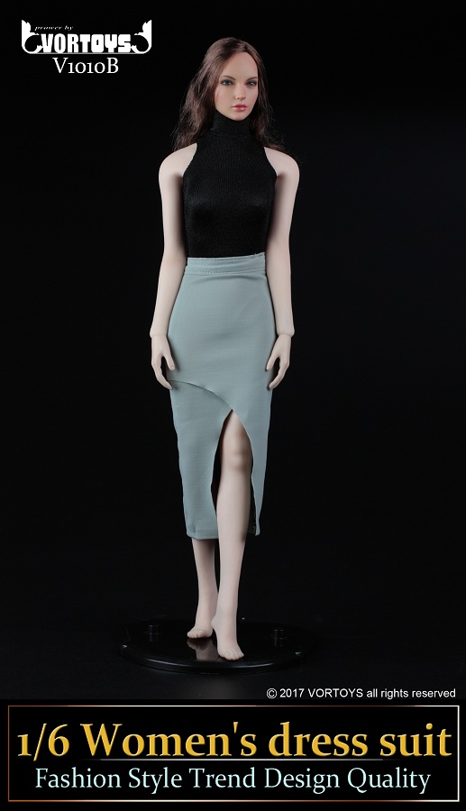 [VOR-1010B] VORTOYS 1/6 Women's Dress Turtleneck Bodysuit - EKIA Hobbies