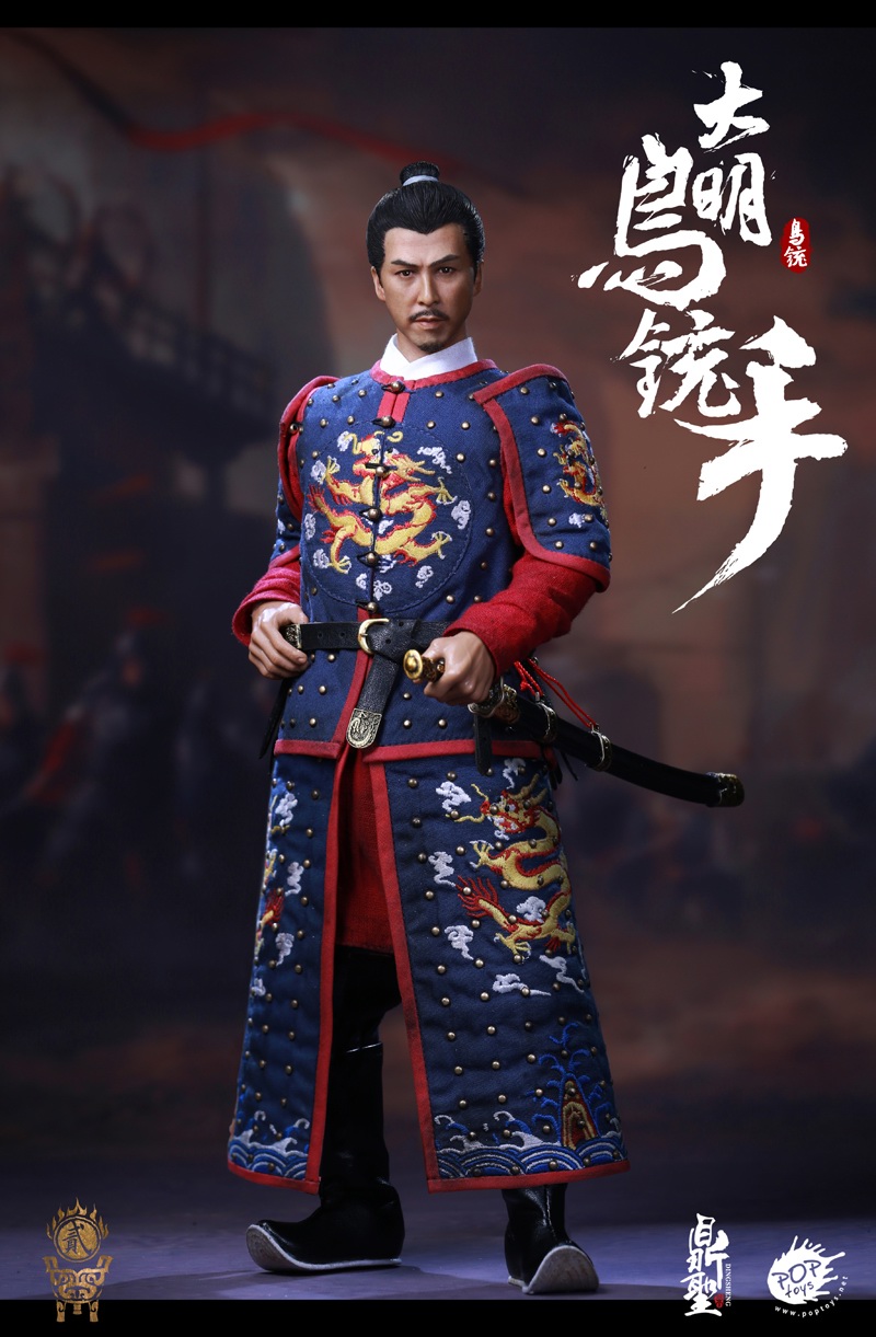 [POP-DS002A] Ming Dynasty Musketeer Blue 1/6 Figure by Dingsheng X POP ...