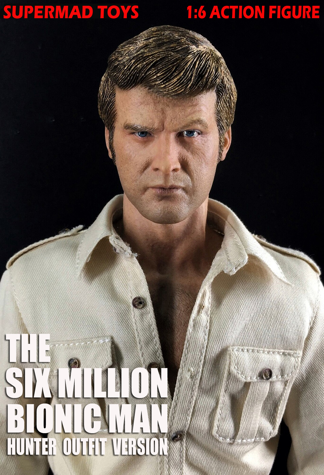 [SMT-1901] 1/6 The Six Million Bionic Man Figure Hunter Outfit Version ...