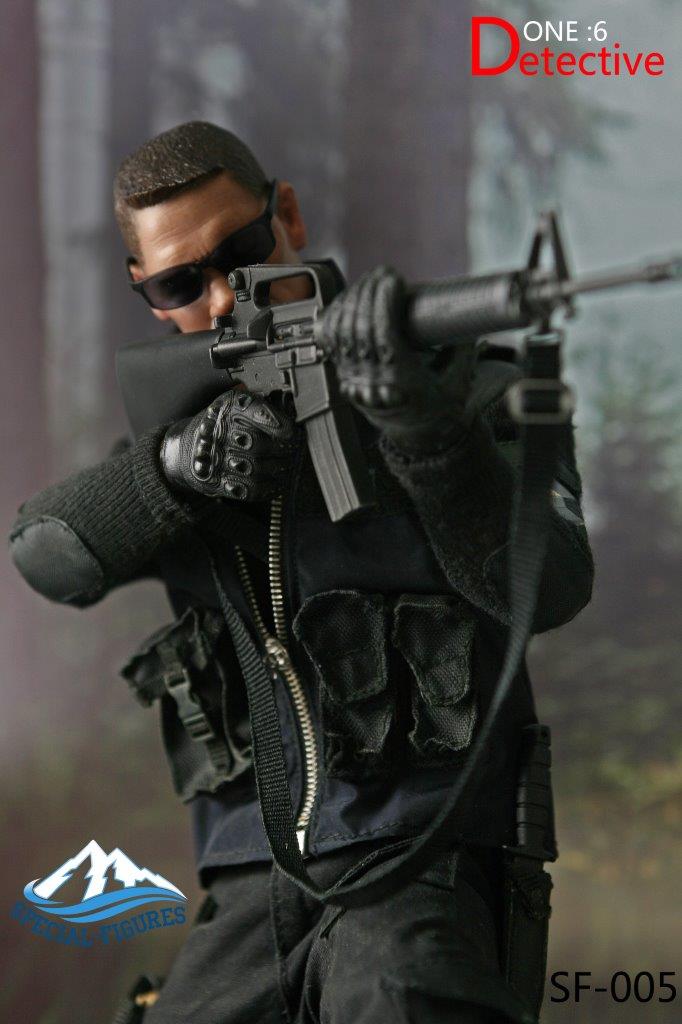 [SF-005A] 1:6 Black Detective Collectible Boxed Figure by Special ...