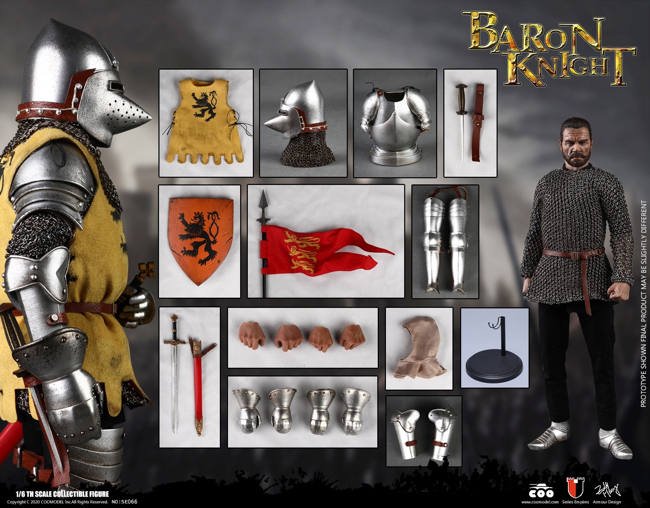 [CM-SE066] Die-Cast Alloy Baron Knight 1:6 Figure by COO Model - EKIA ...
