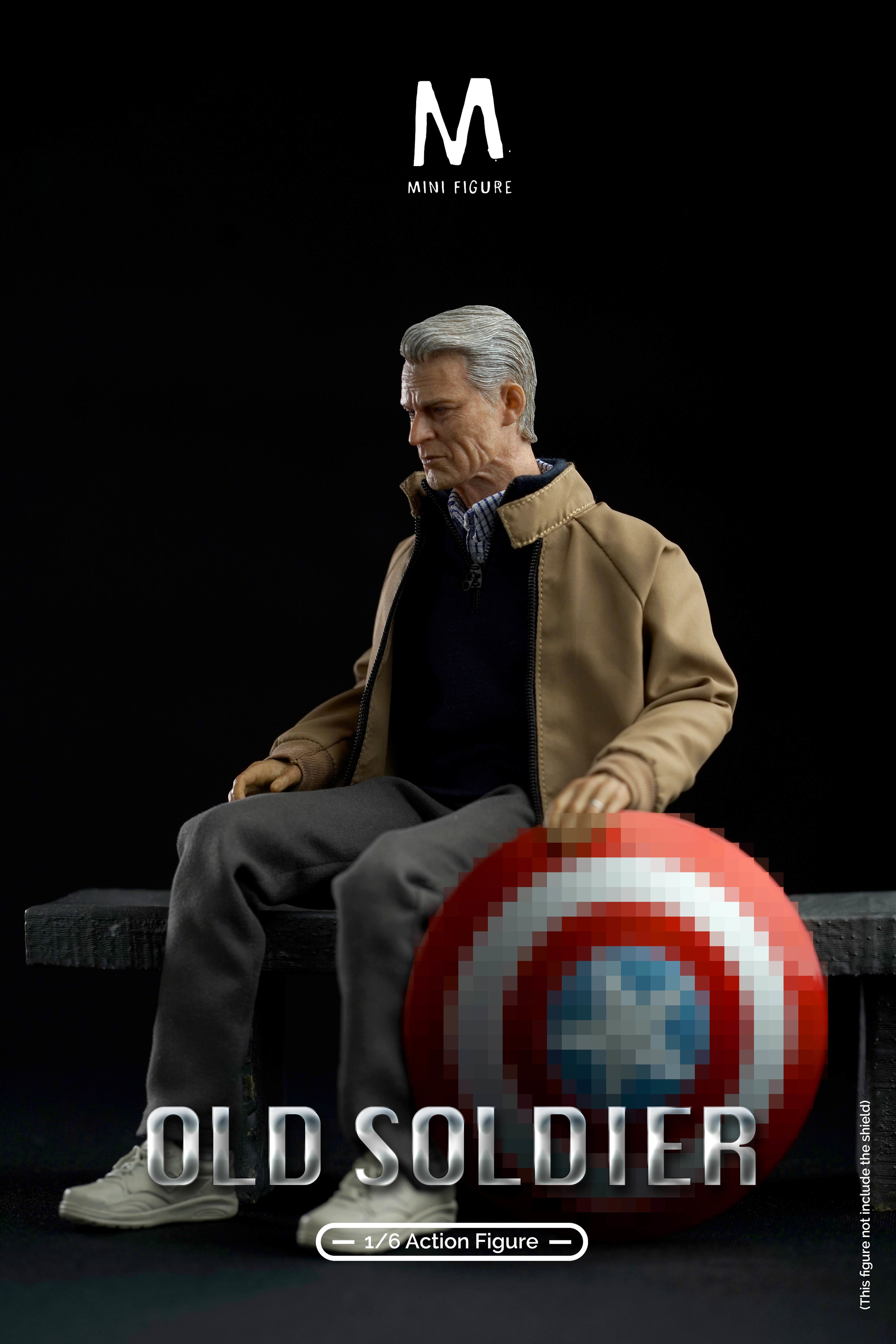 [MIN-002D] 1/6 Old Man Action Figure With Bench by MINI FIGURE - EKIA ...