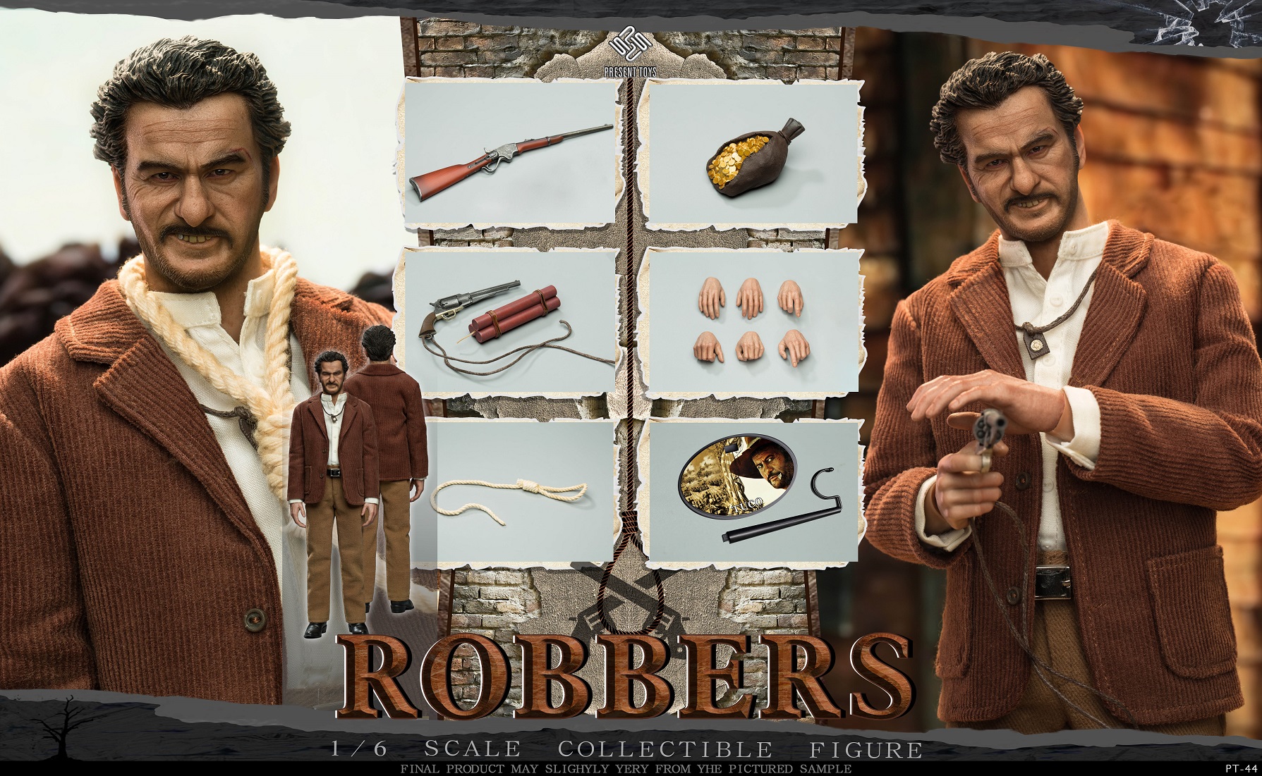 1/6 Present Toys Robber Action Figure [PST-SP44] - EKIA Hobbies