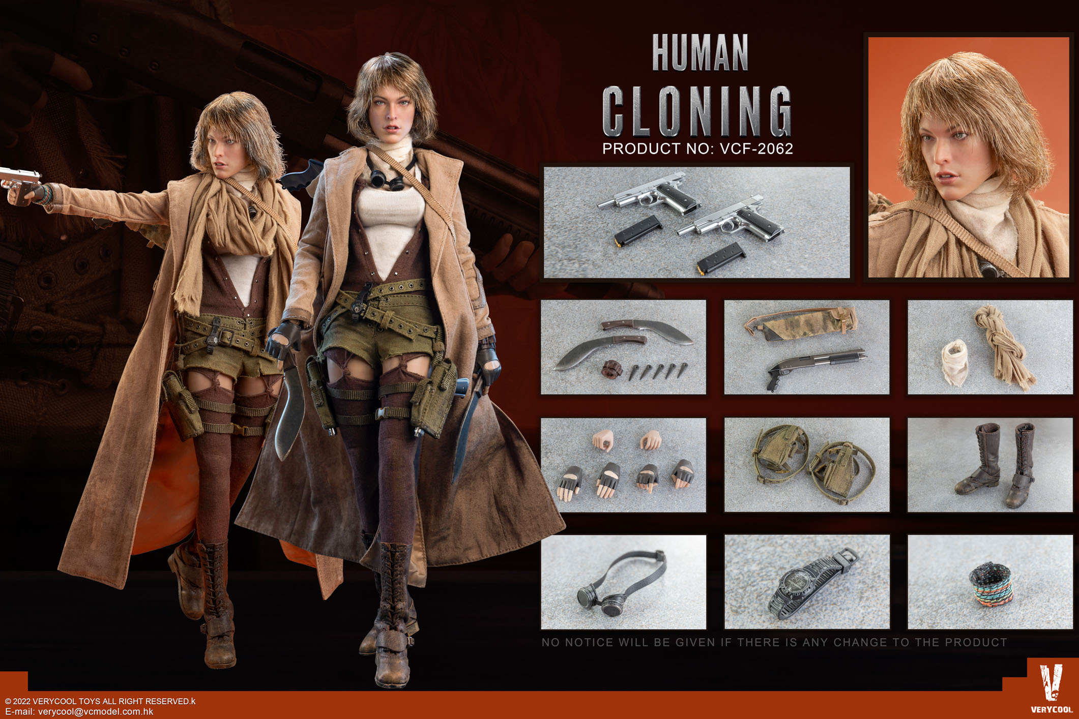 Very Cool 1/6 Human Cloning Female Action Figure [VCF-2062] - EKIA Hobbies