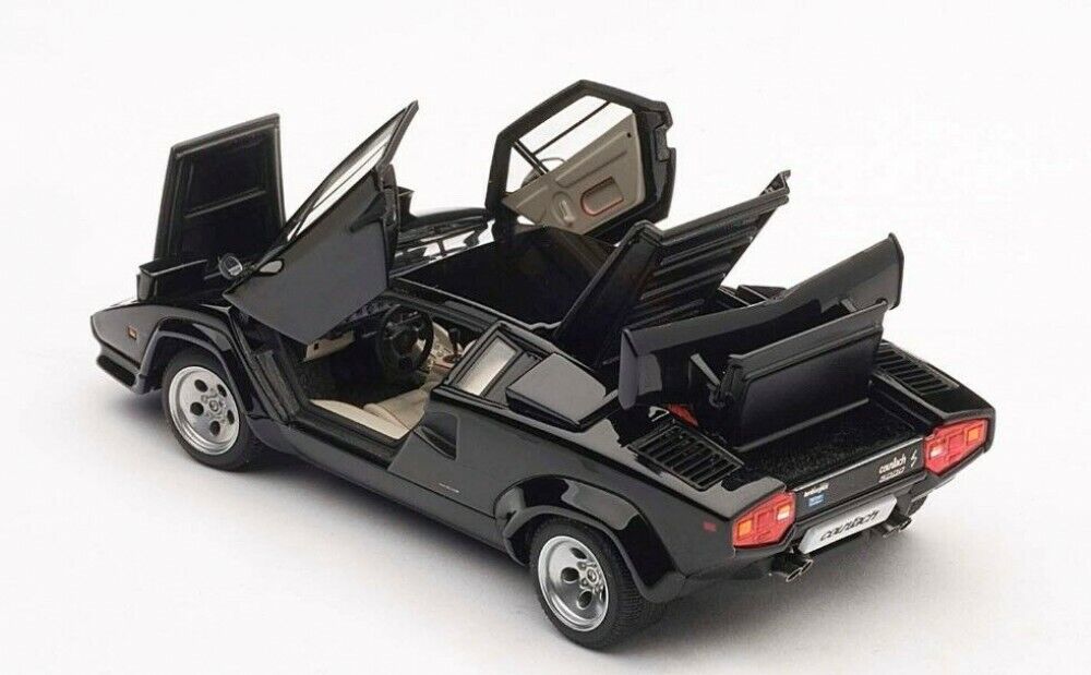 AUTOart 1/43 Lamborghini Countach 5000 S Black [AUTO-54532] - EKIA Hobbies