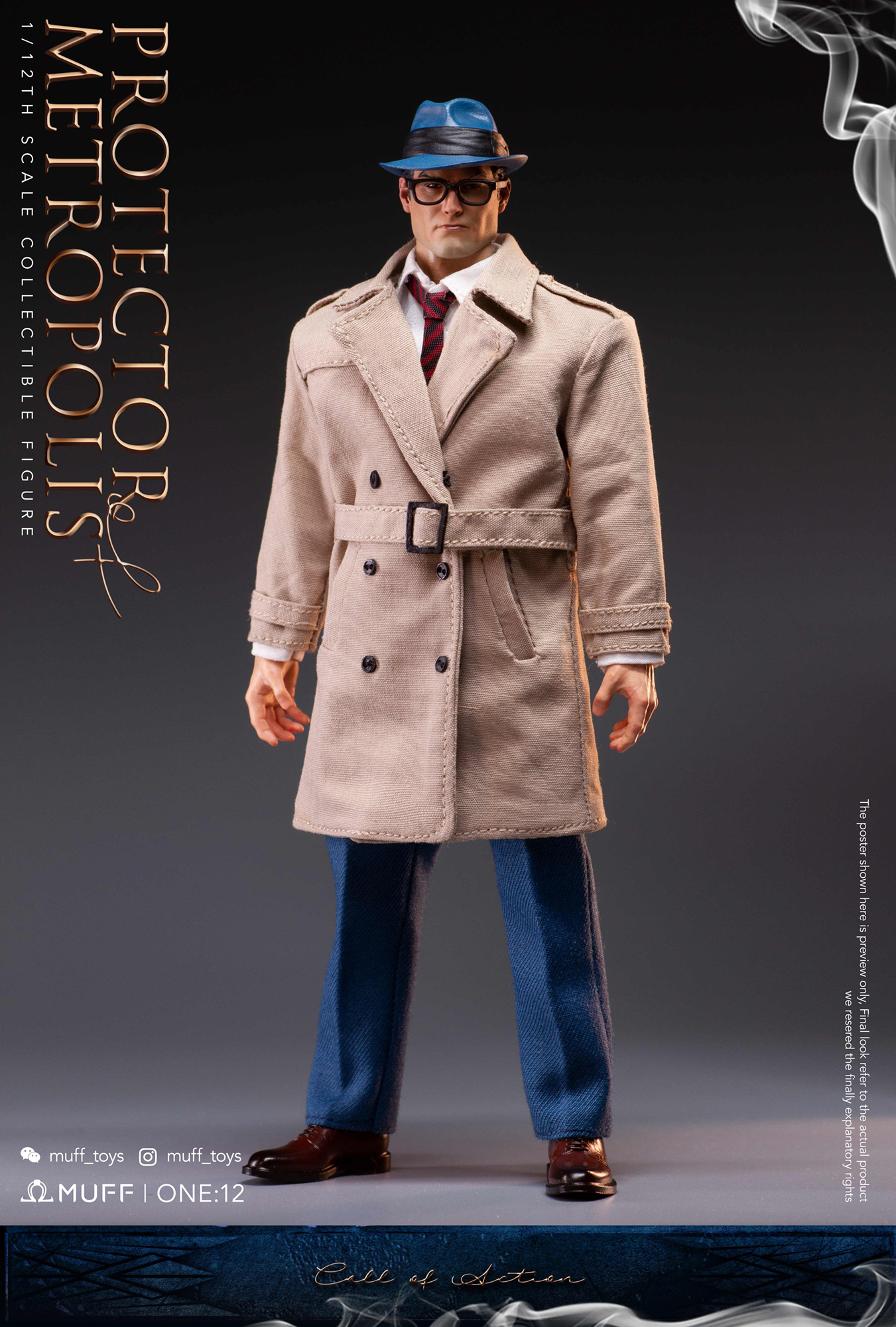 Muff Toys 1/12 Clark Kent Protector of Metropolis [MUT-2301] - EKIA Hobbies