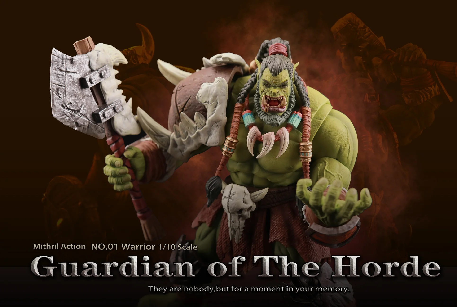 1/10 Scale Guardian of Horde Orc 7.7 inches Figure [MA-001] - EKIA Hobbies