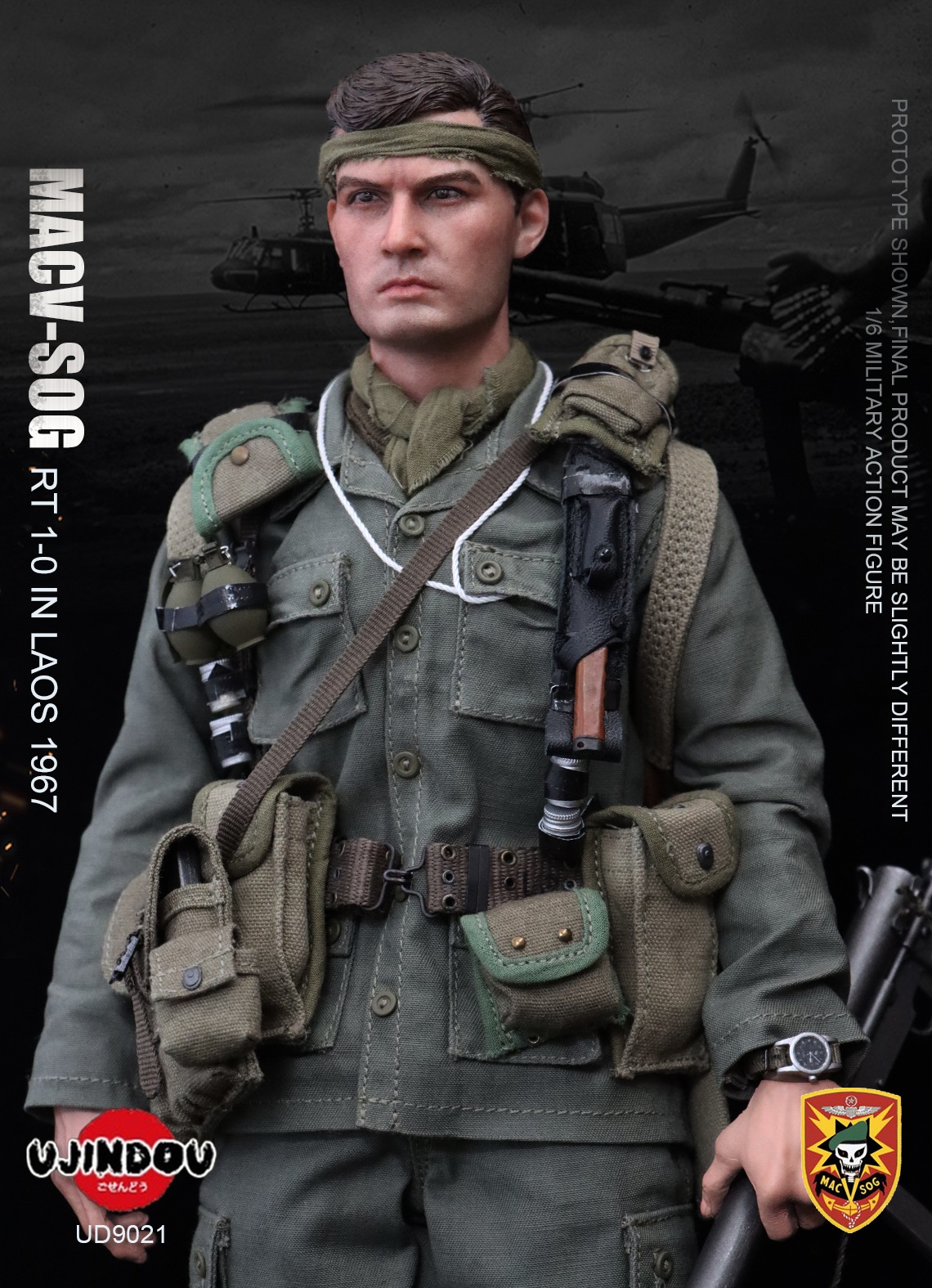 UJINDOU 1/6 MACV-SOG Recon Team in Laos 1967 Action Figure [UD-9021 ...
