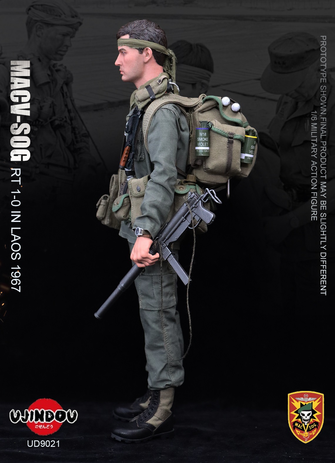 UJINDOU 1/6 MACV-SOG Recon Team in Laos 1967 Action Figure [UD-9021 ...