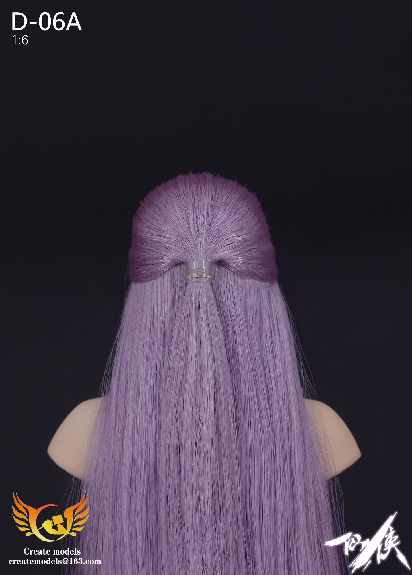1/6 Create Models Fairy Hero Series Female Head with Purple Hair [CMD ...