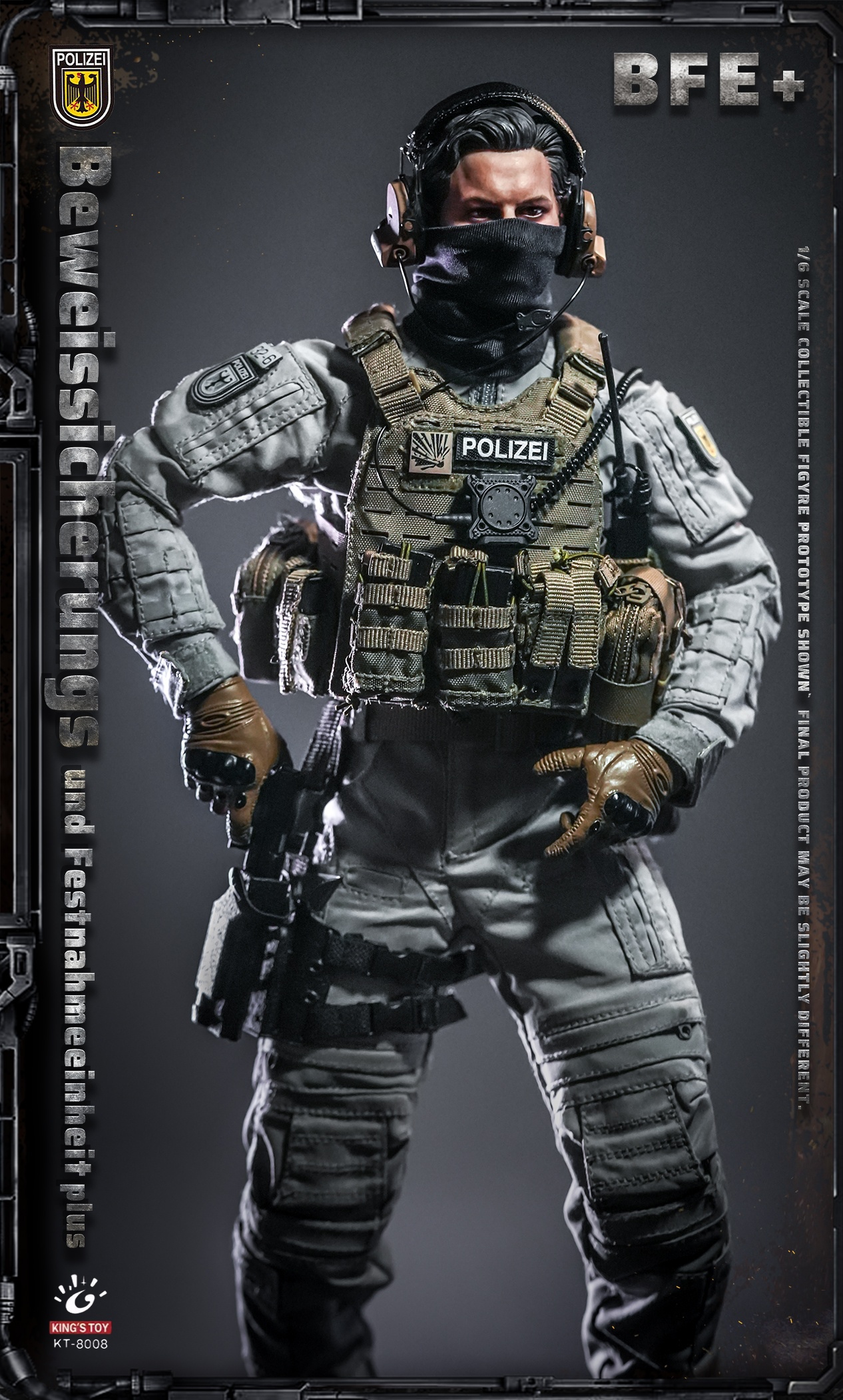 King's Toy 1/6 BFE+ German Anti-Terrorist Police Special Action ...