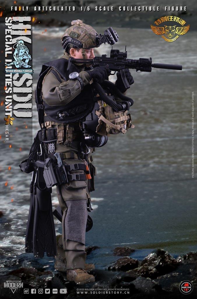 1/6 Soldier Story China HK SDU Diver Assault Group Figure [SS-131 ...