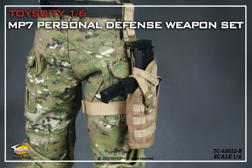 [TC-62022B] TOYSCITY MP7 Personal Defense Weapon Set with Sand Holster ...